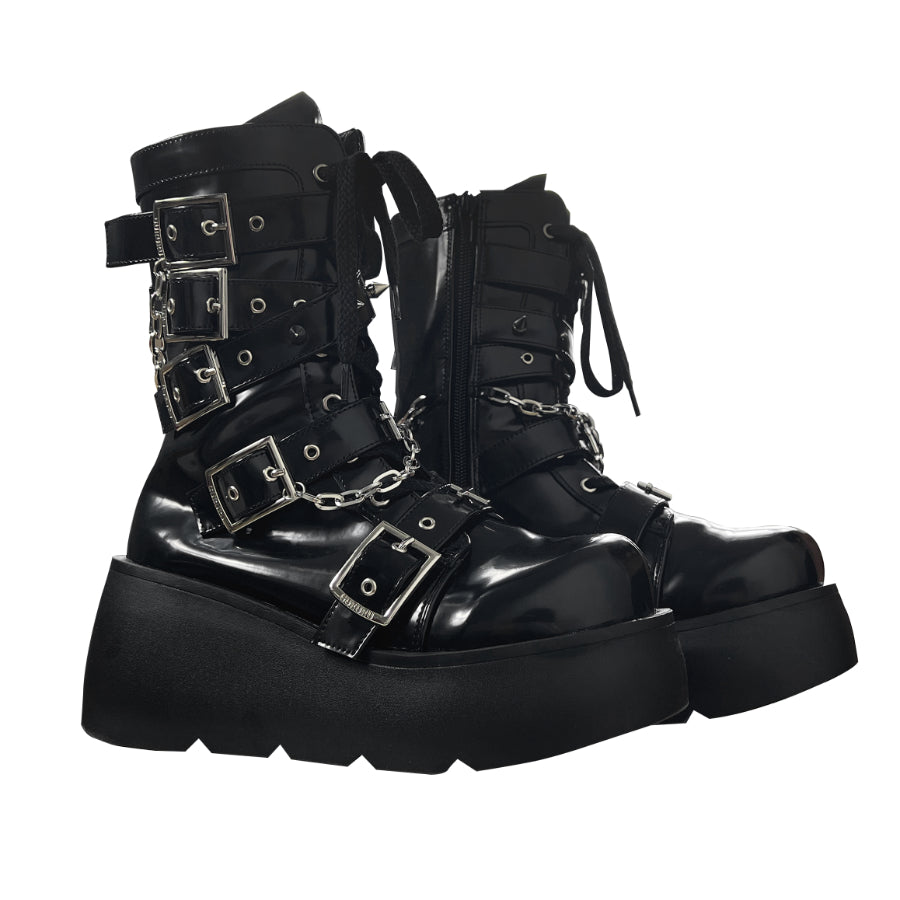 Bottes courtes à bout rond Lolita Spice Girl originales S22657