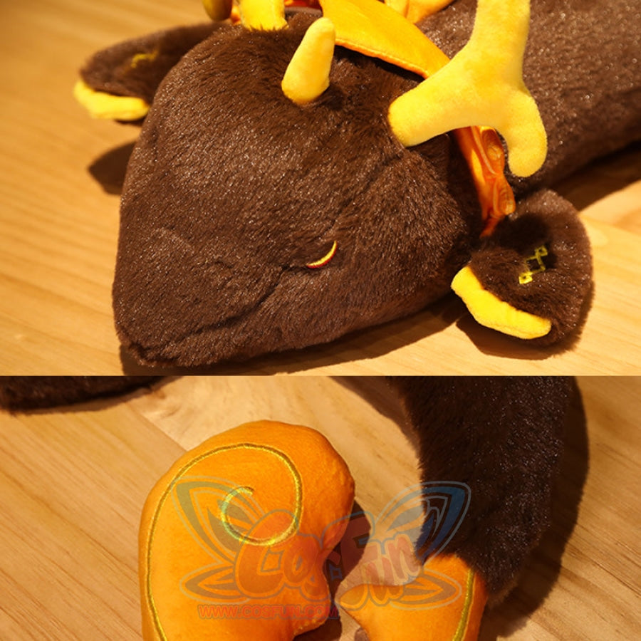 Genshin Impact Exuvia Zhongli Dragon Cosplay poupée en peluche C07558
